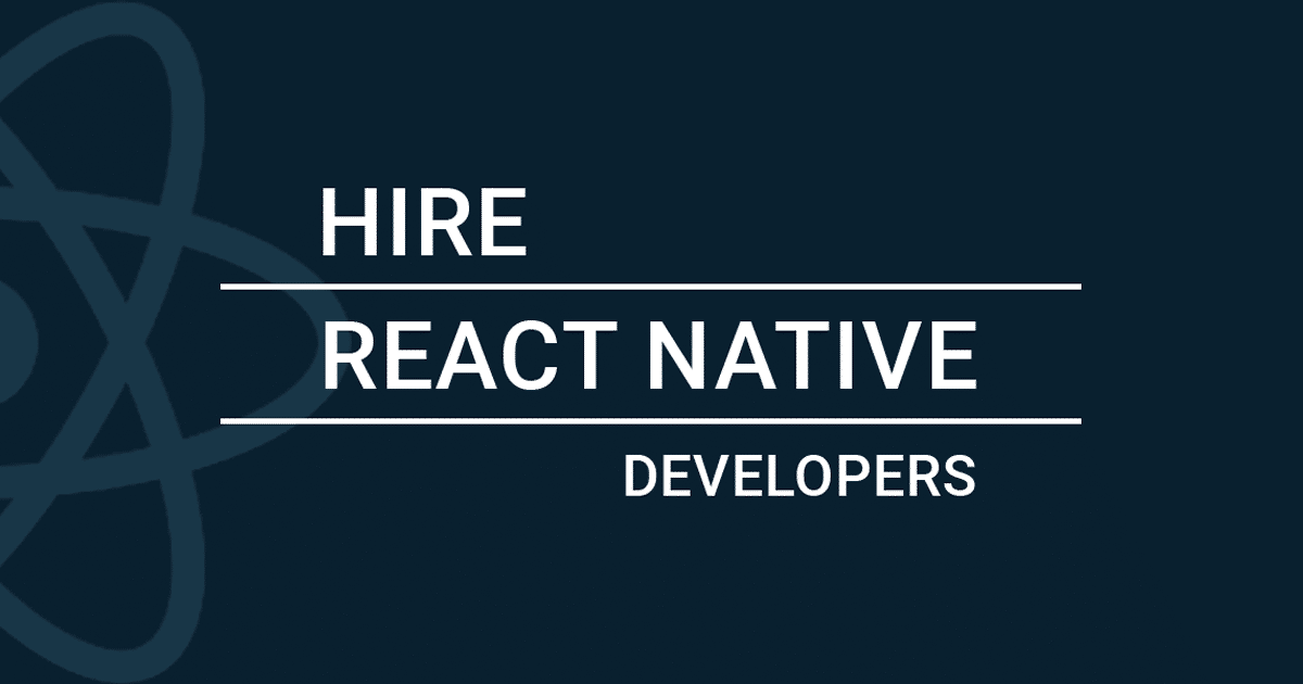 Hire React Native Developers Tagline Infotech